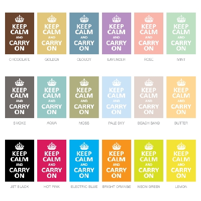 Keep Calm - Quote - Printed Wall Decals Graphics Stickers